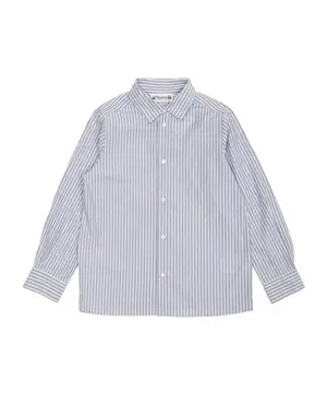 Bonpoint Collared Long-sleeved Shirt - Blue