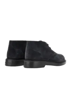 Hogan H704 Suede Lace-up Boots