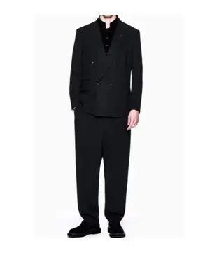 Giorgio Armani Suit Oversized Fit In Pure Virgin Wool Crepe