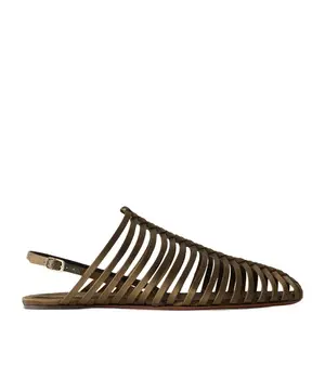 Dries Van Noten Braided Satin Ballet Flats - No