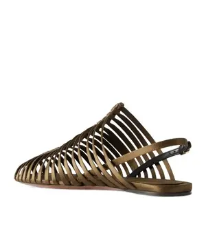 Dries Van Noten Braided Satin Ballet Flats