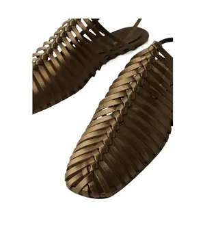 Dries Van Noten Braided Satin Ballet Flats