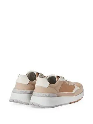 Brunello Cucinelli Nubuck And Suede Lace-up Sneakers