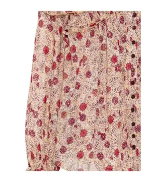 Isabel Marant Étoile Ruffled Printed Cotton Blouse
