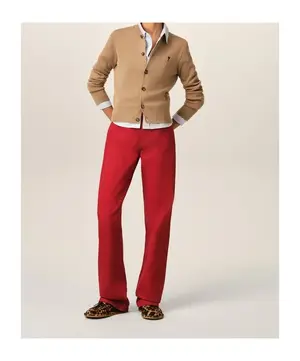 AMI Paris De Coeur Crewneck Cardigan In Responsible Wool