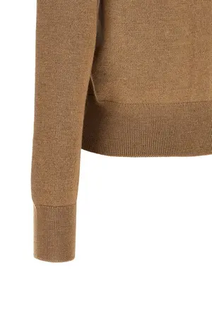AMI Paris De Coeur Crewneck Cardigan In Responsible Wool