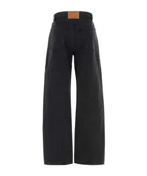 Alexander Wang Hotfix Logo Straight-leg Jeans