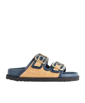 BIRKENSTOCK Arizona Raffia Sandals - Blue