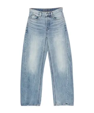 Alexander Wang Logo Patch Wide-leg Jeans
