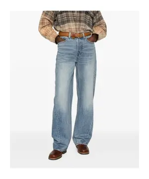 Alexander Wang Logo Patch Wide-leg Jeans