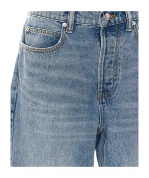 Alexander Wang Logo Patch Wide-leg Jeans
