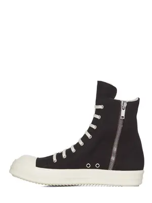 Rick Owens High-top Sneakers With Side Zip