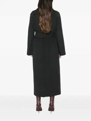 Khaite Belted Wool Long Coat