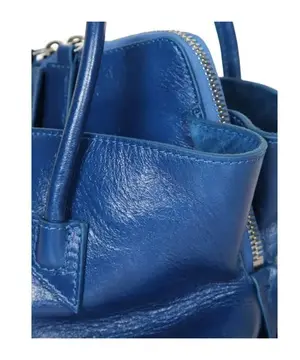 Attico Top Handle Shoulder Bag - Blue