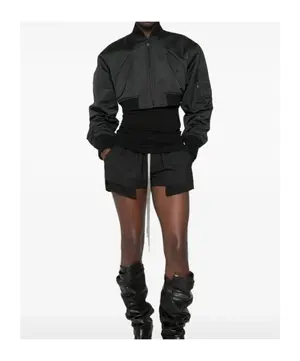 Balenciaga Cropped Bomber Jacket