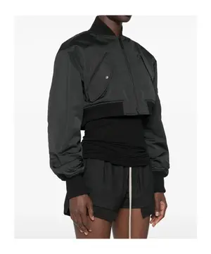 Balenciaga Cropped Bomber Jacket