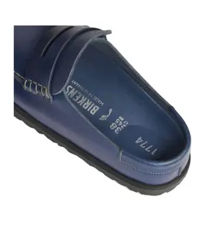 BIRKENSTOCK Naples Loafer Mules - Midnight Blue