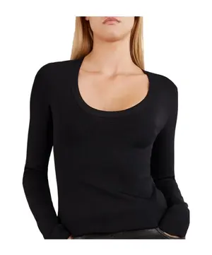 Stella McCartney Scoop Neck Fine Knit Top