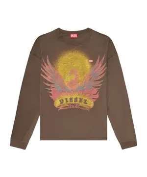 DIESEL® Graphic-print Long-sleeve T-shirt