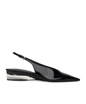 Alaïa Patent-leather Slingback Pumps - No