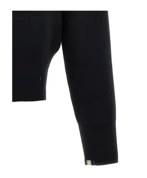 Extreme Cashmere Long-sleeved Knitted Cardigan - Black