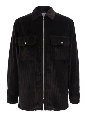 Bottega Veneta Corduroy Overshirt - Intense Carrubo