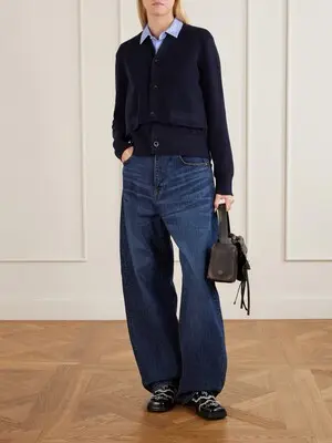 Sacai Layered Button-up Cardigan