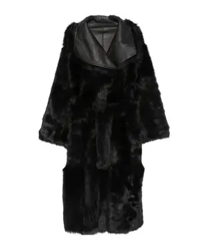 YVES SALOMON Long-sleeved Coat - Black