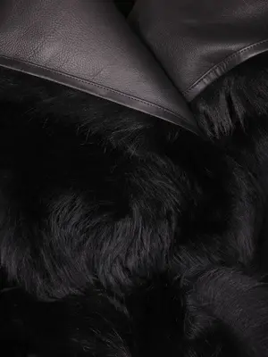 YVES SALOMON Shearling-trimmed Fur Jacket