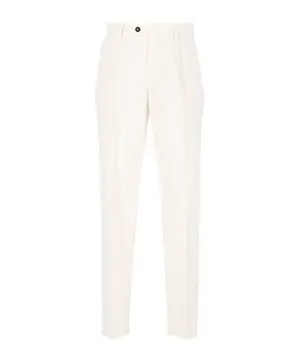 Eleventy Casual Pants With Belt Loops - White