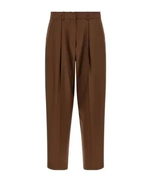 GIANLUCA CAPANNOLO Nora Pleated Tapered Trousers - No