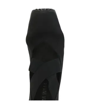 UMA WANG Square-toe Ballet Flats With Crisscross Ankle Straps - No