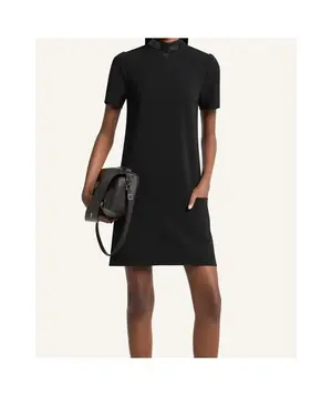 COURREGES A-line Mini Dress With Vinyl Collar