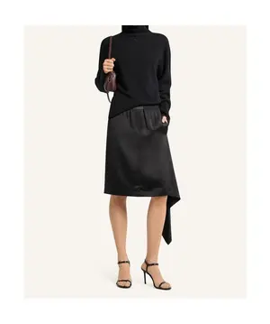 COURREGES Draped Satin Skirt
