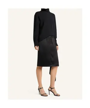 COURREGES Draped Satin Skirt