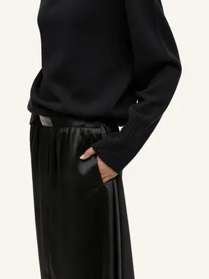 COURREGES Draped Satin Skirt