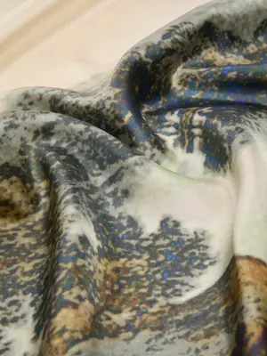 Max Mara Printed Silk Scarf