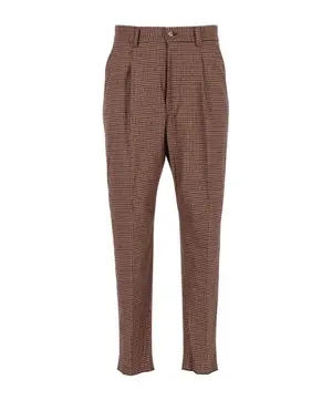 Eleventy Casual Pants With Belt Loops - Brown