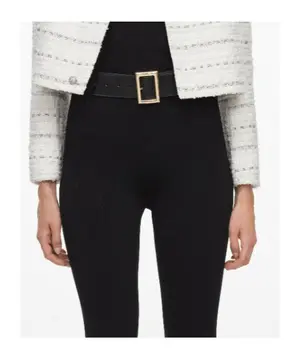 SELF-PORTRAIT Knit Stirrup Leggings