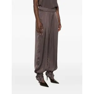 Andamane Elastic-waist Trousers - Brown