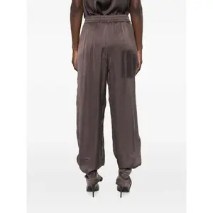 Andamane Elastic-waist Trousers - Brown