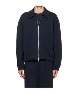 Helmut Lang Collared Long-sleeved Casual Jacket - Black