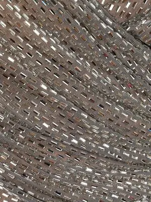 SELF-PORTRAIT Rhinestone Mesh Wrap Top