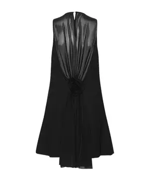 ROTATE BY BIRGER CHRISTENSEN Crepe A-line Mini Dress With Chiffon Embellishments