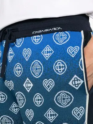 Casablanca Letter-pattern Knit Shorts