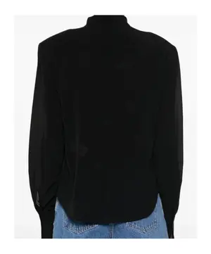 IRO PARIS Classic Collar Long Sleeve Shirt With Patch Pocket And Curved Hem