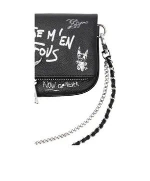Zadig&Voltaire Mini Rock Graffiti Clutch Bag