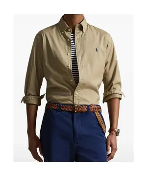 Polo Ralph Lauren Logo Embroidered Curved Hem Shirt