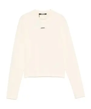 Jacquemus Logo-patch Long-sleeve T-shirt - No