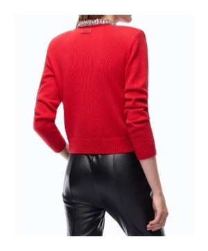 Pinko Cardigan With Jewel Embellished Collar